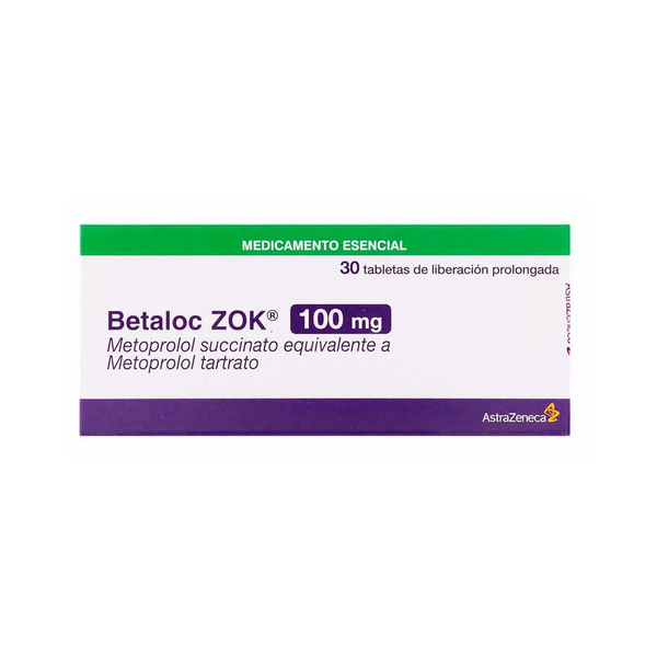 BETALOC ZOK 100 MG 30 TAB